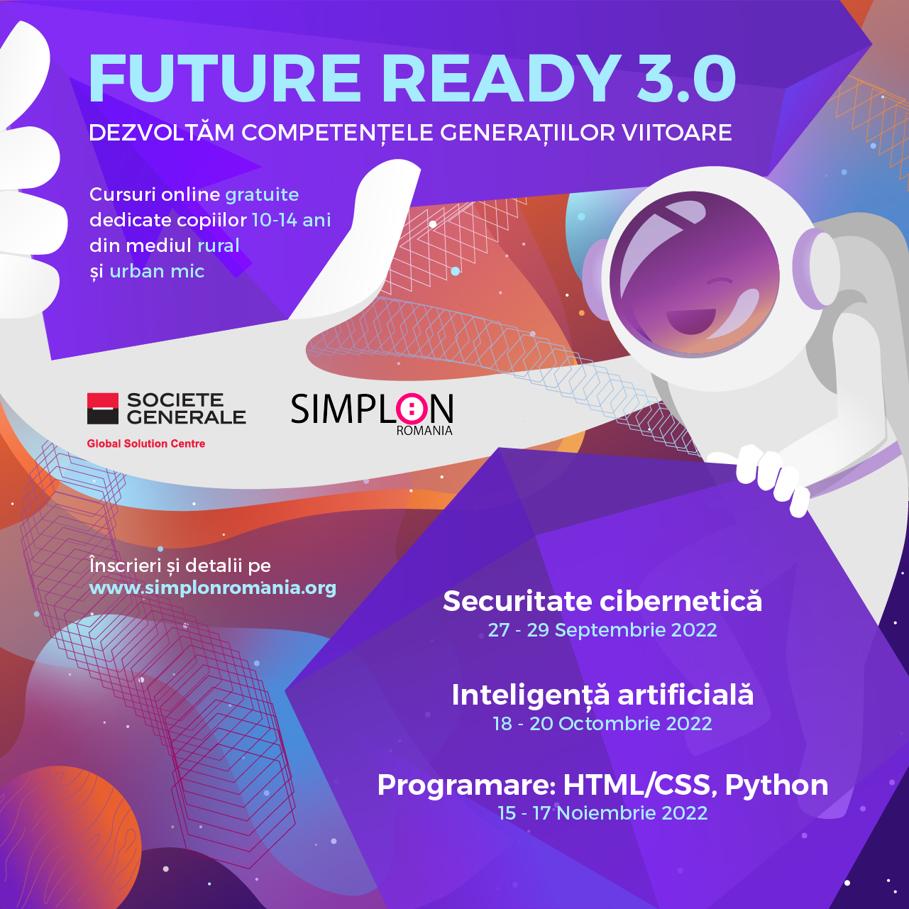 Future Ready 2022 – cursuri gratuite pentru copii din mediul rural și ...